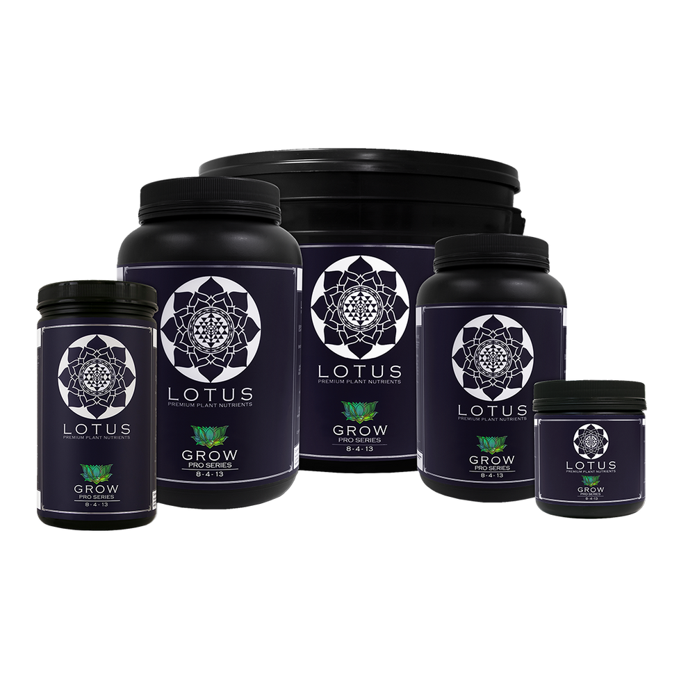 Lotus Grow Nutrients, Grow Series, Cannabis Hydroponic Nutrient