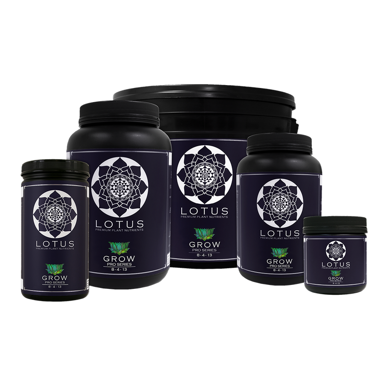 Lotus Grow Nutrients, Grow Series, Cannabis Hydroponic Nutrient
